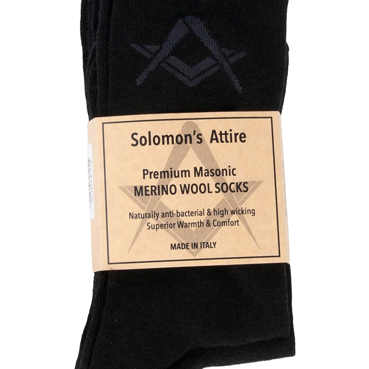 Masonic Regalia Merino Wool Socks - Made In Italy 3 Pack – 4 Elements ...
