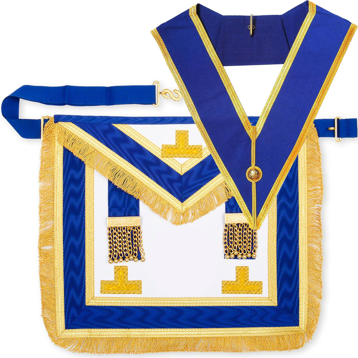 Freemason Apron and Dress Collar Set - Masonic Regalia – 4 Elements ...